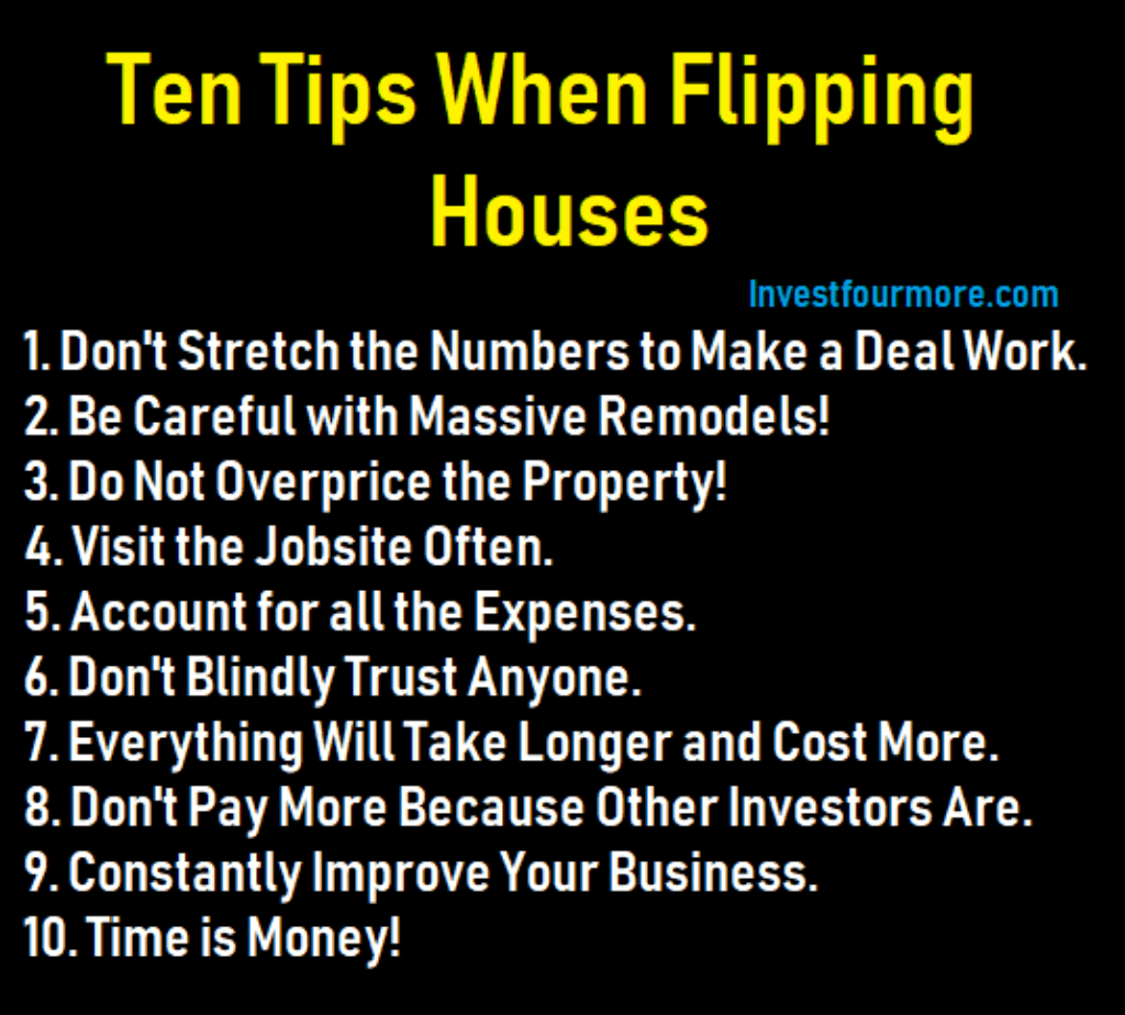 Ten House Flipper Tips That Will Help You Be Successful